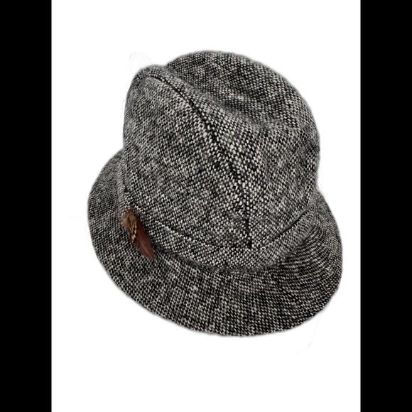 Accessories | Donegal Wool Tweed Walking Hat Feather Ornamentation ...